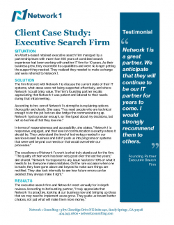 Network 1 Consulting profiled by Cloudtango